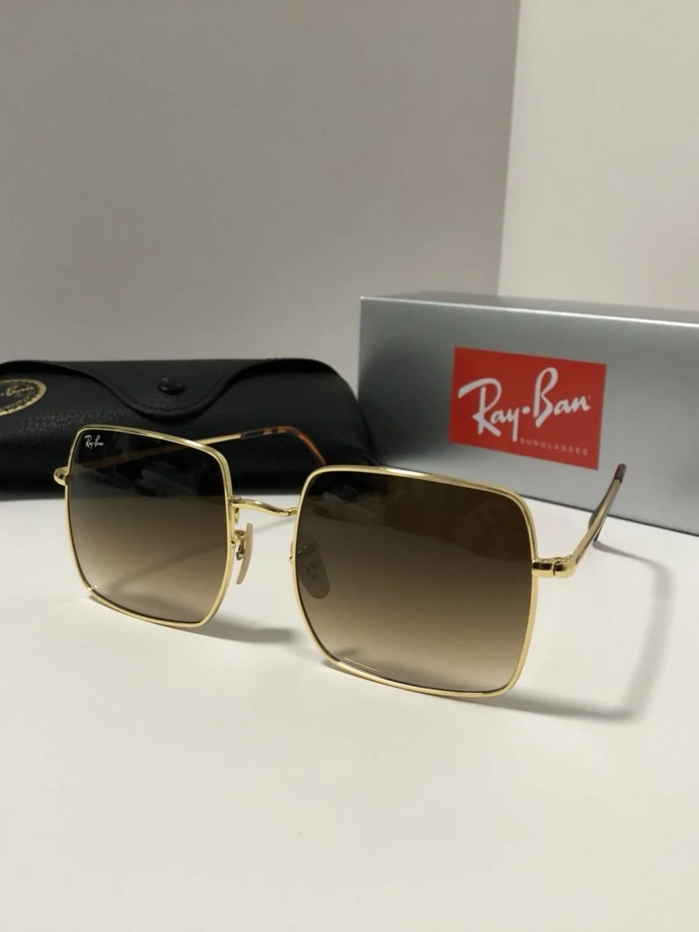 Ray-Ban | Accessories | New Rayban Sunglasses Rb971 Square Gold Frame ...